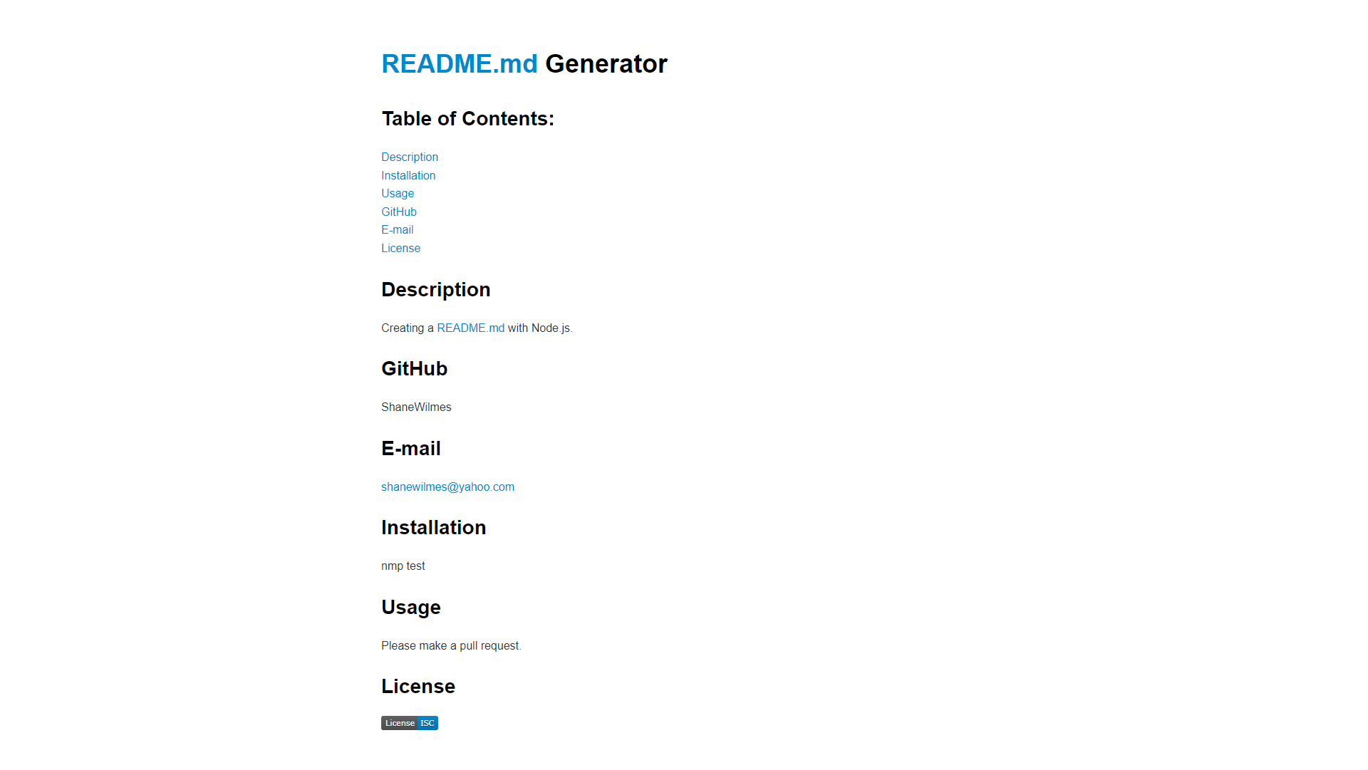 Shane Wilmes Portfolio